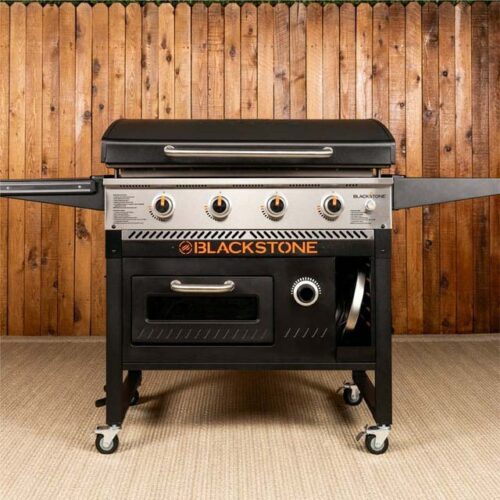 36” 4-Burner Propane Griddle with Pizza Oven and Air Fryer - Blackstone Griddles