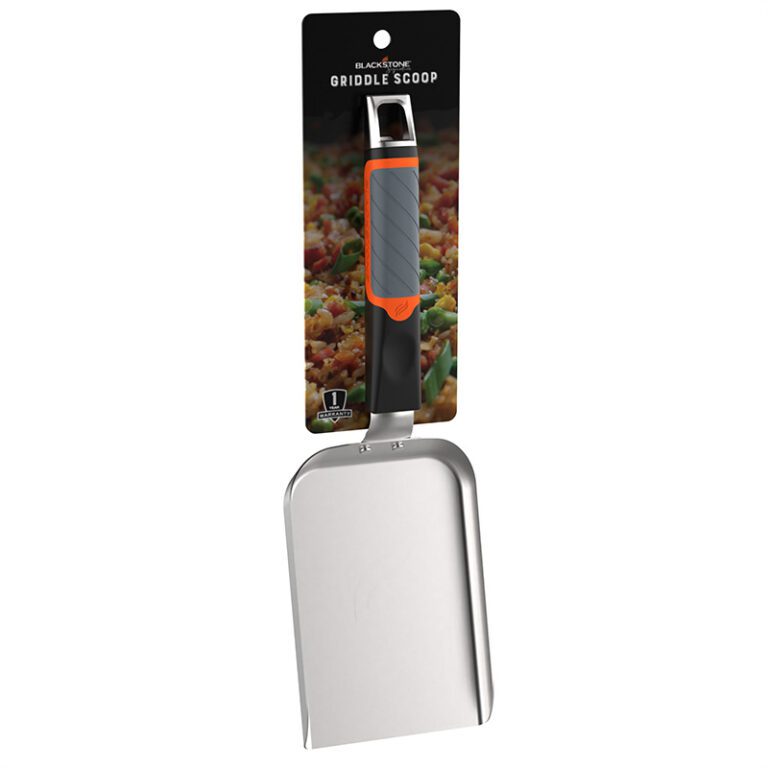 Stainless Steel Griddle Scoop with Flat Base - Blackstone Griddles