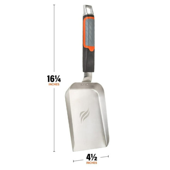 Stainless Steel Griddle Scoop with Flat Base - Blackstone Griddles